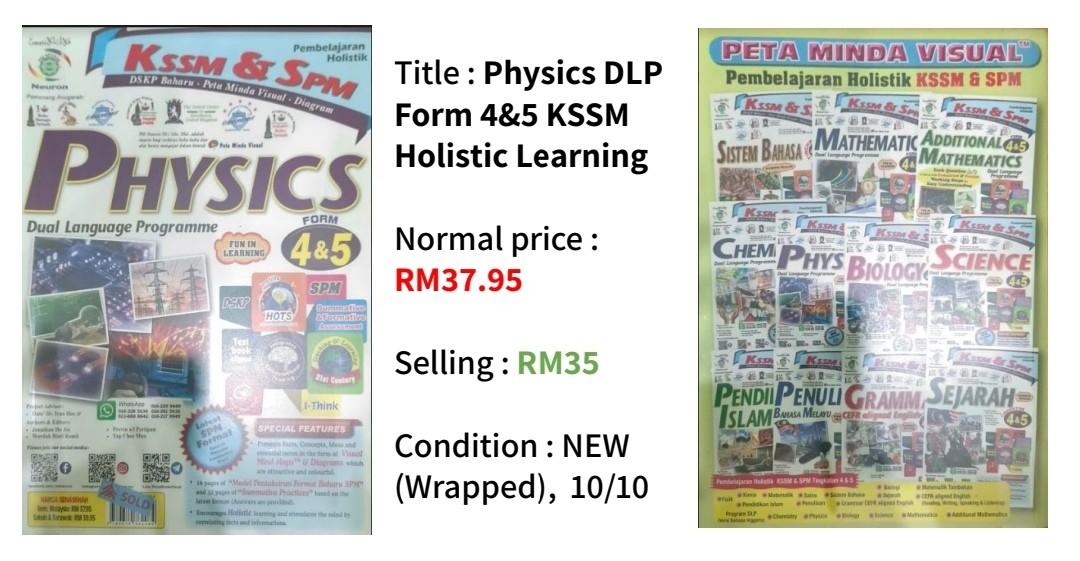 PHYSICS DLP FORM 4, 5 KSSM HOLISTIC LEARNING REFERENCE, Hobbies & Toys ...