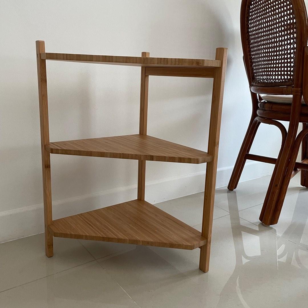 Ragrund Corner shelf, bamboo, 34x60 cm, Furniture & Home Living ...
