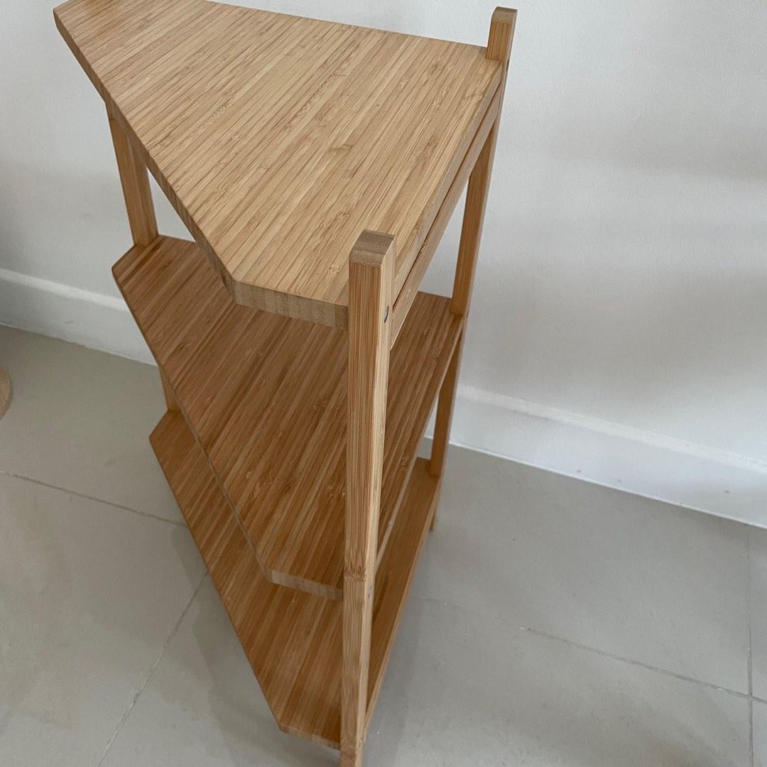 Ragrund Corner shelf, bamboo, 34x60 cm, Furniture & Home Living ...