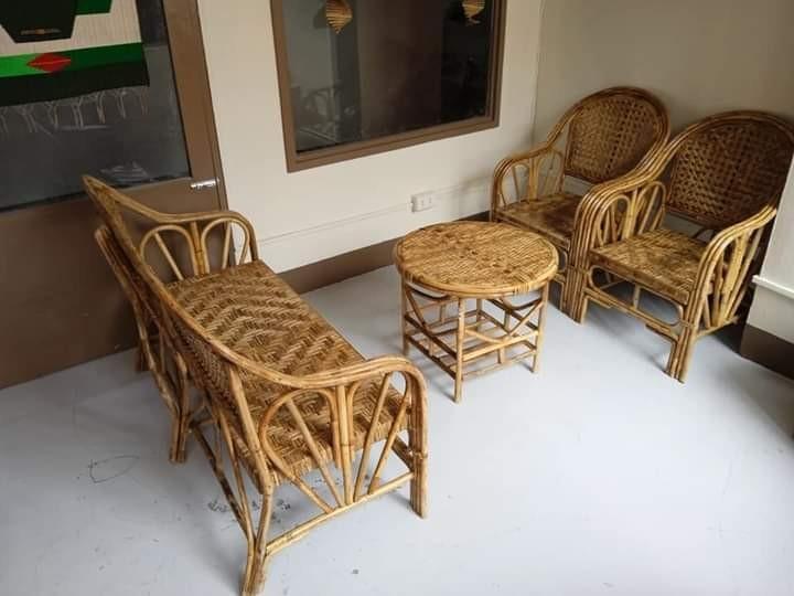 RATTAN SALA SET SOLOHIYA XL, Furniture & Home Living, Furniture, Sofas ...