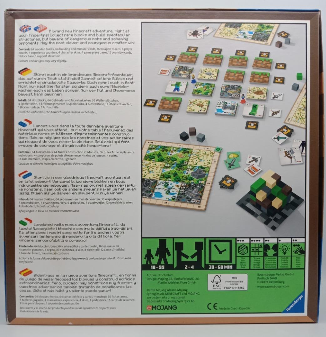 RAVENSBURGER MINECRAFT Builders and Biomes Board Strategy Game ...