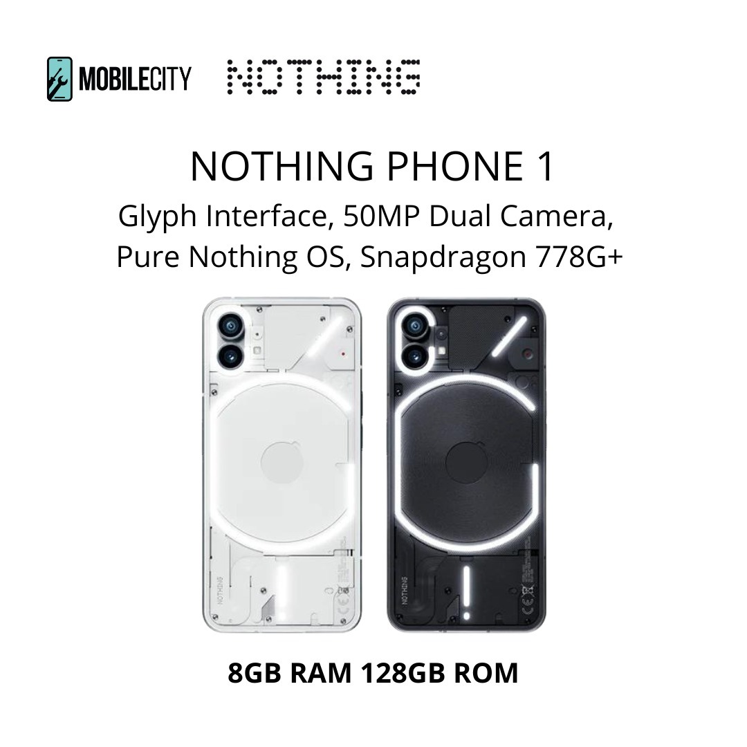 [Ready stock] Nothing Phone (1) 8+128GB (Glyph Interface, 50MP Dual ...