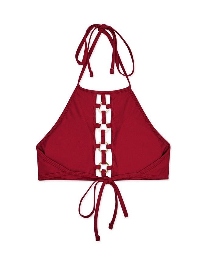 Red Bikini Womens Fashion Swimwear Bikinis And Swimsuits On Carousell