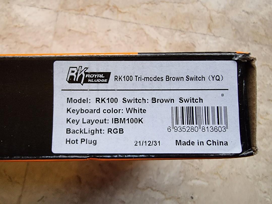 RK100 brown switch mechanical keyboard, Computers & Tech, Parts ...