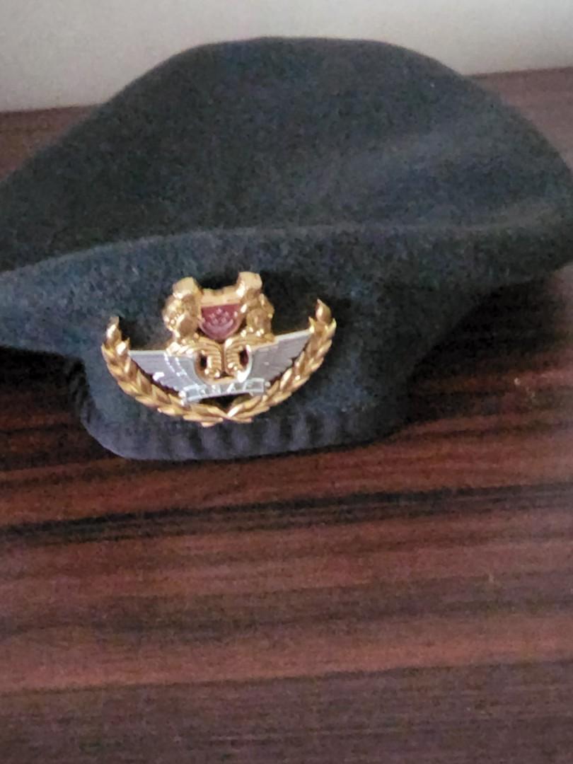 SAF Beret, Men's Fashion, Coats, Jackets and Outerwear on Carousell