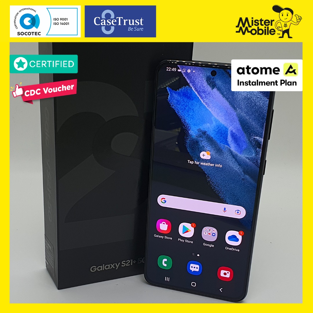 Samsung Galaxy S21 Plus 5G 256 256GB Phantom Black Local Used, Mobile ...