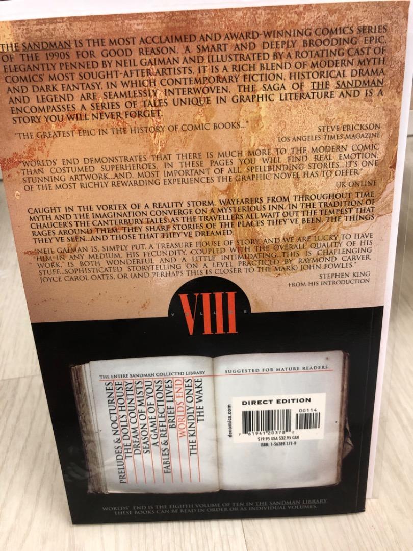 Sandman Book World’s End Volume 8, Hobbies & Toys, Books & Magazines ...