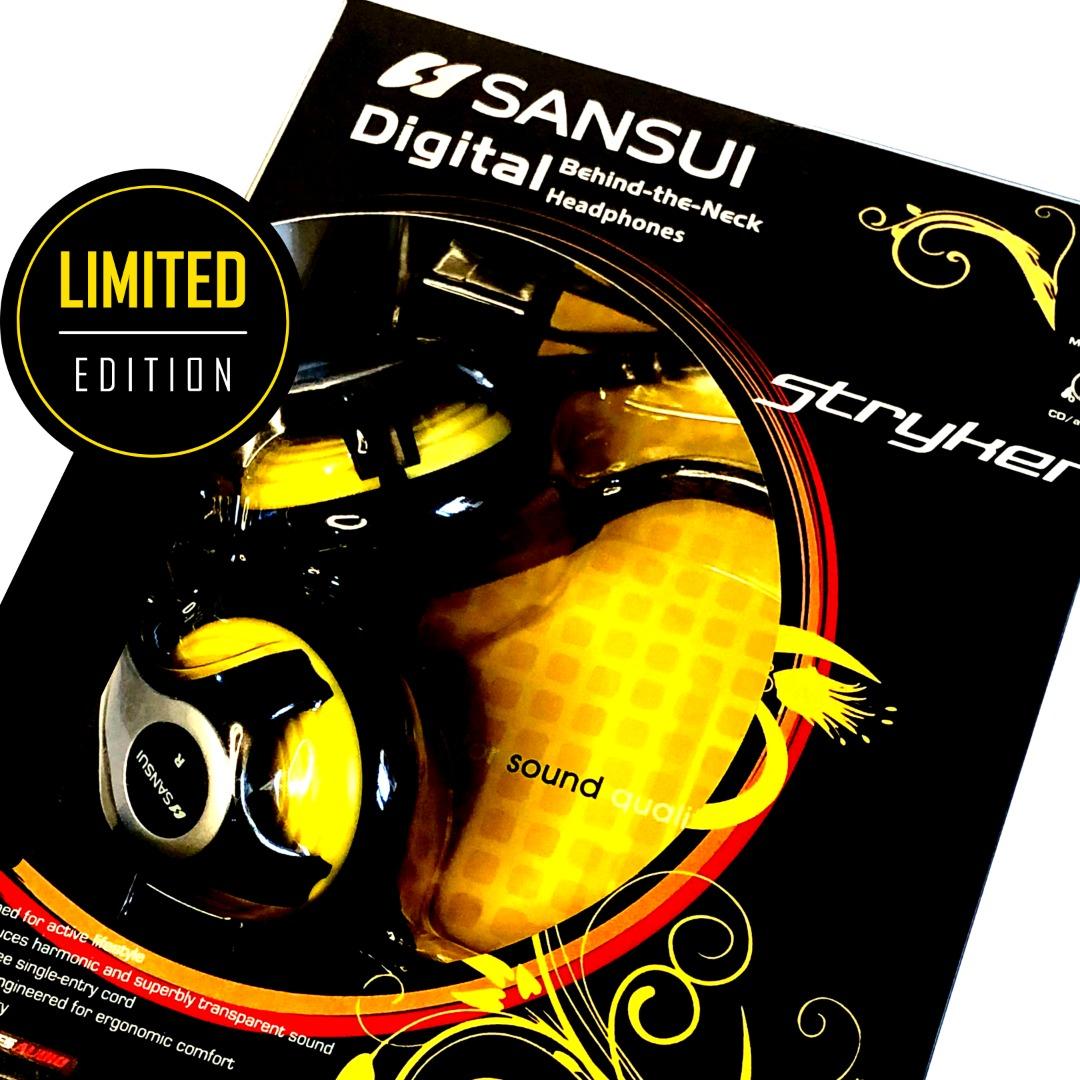 SANSUI JAPAN Limited Edition Stryker Digital Behind-The-Neck Headphones ...