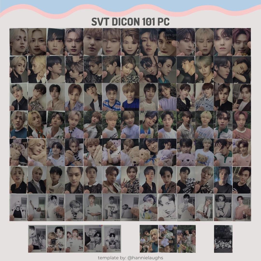 Seventeen Dicon photocard 101 custom book, Hobbies & Toys, Memorabilia & Collectibles, K-Wave on ...