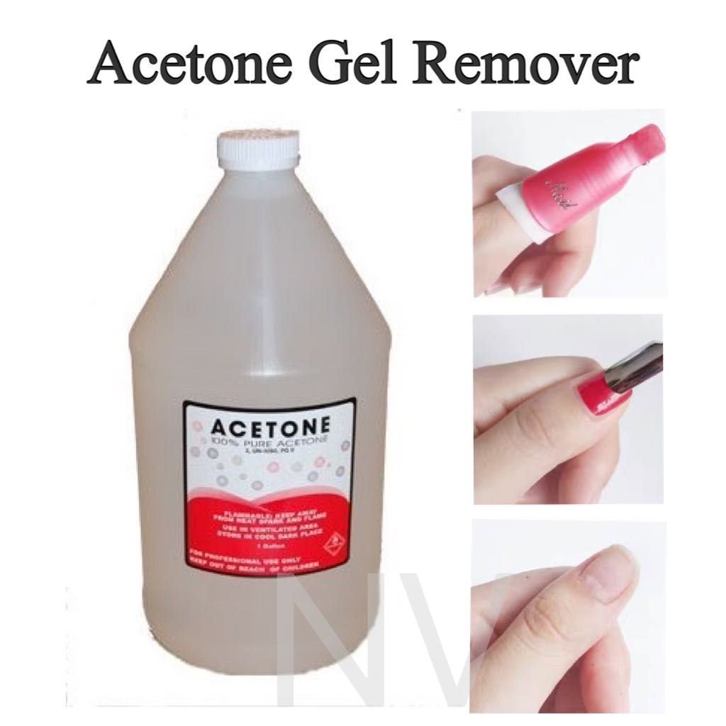 (Sg Ready Stock)100% Pure Acetone Gel Remover - SALON GRADE Remove Gel ...