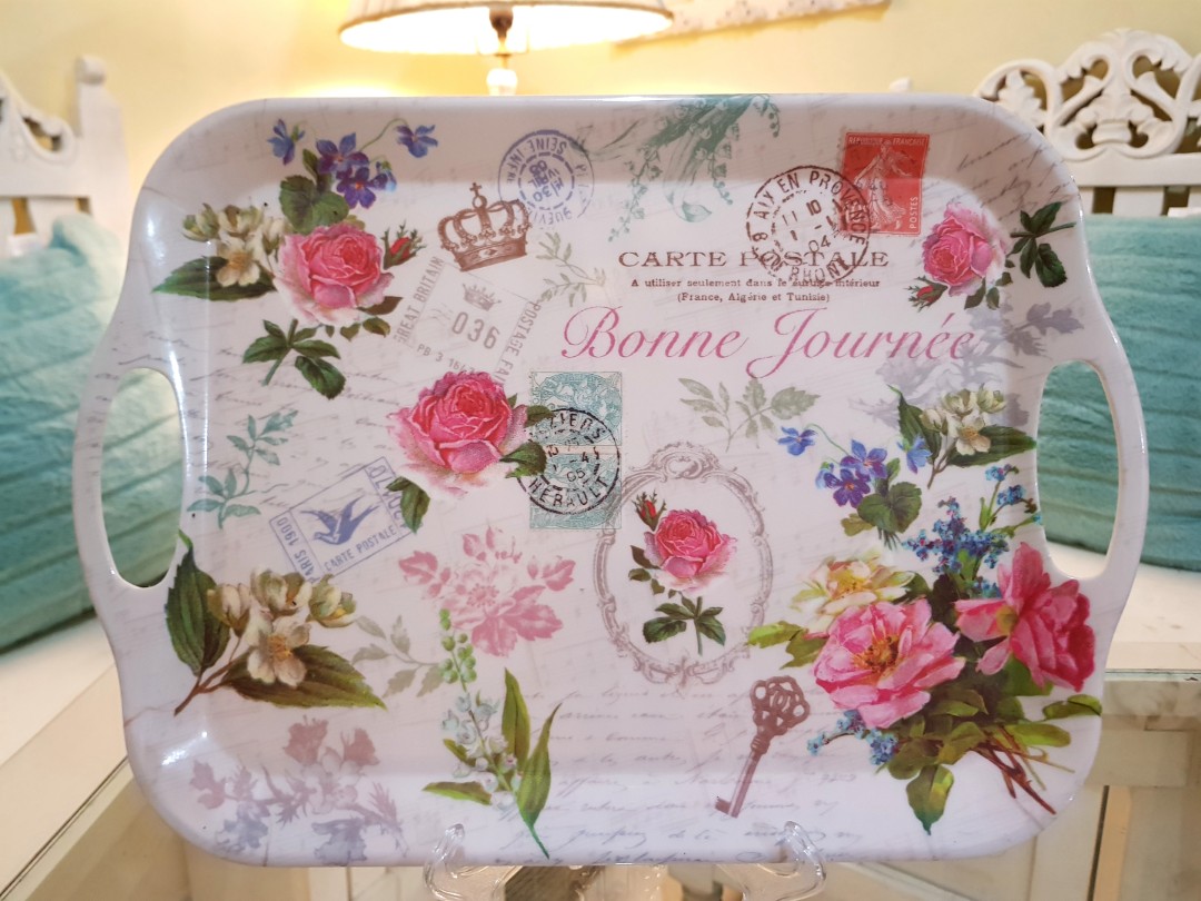 Shabby Chic Tray, Furniture & Home Living, Kitchenware & Tableware ...