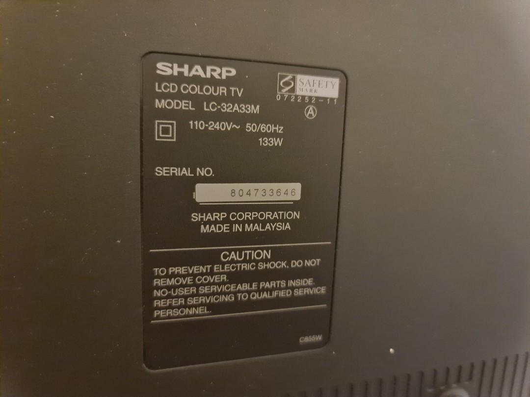 Sharp Aquos LCD TV, TV & Home Appliances, TV & Entertainment, TV on Carousell