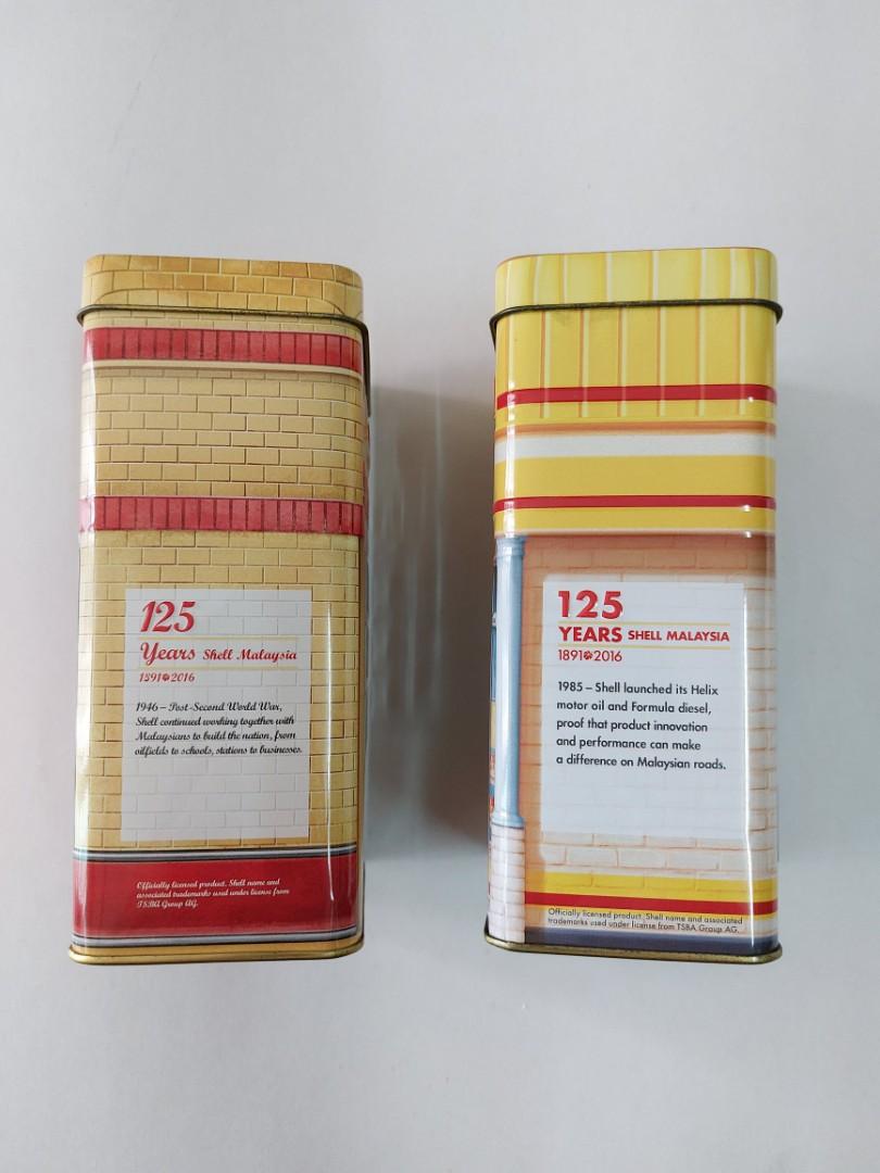 Vintage Shell Heritage Canister Collection 125 years Collectable ...