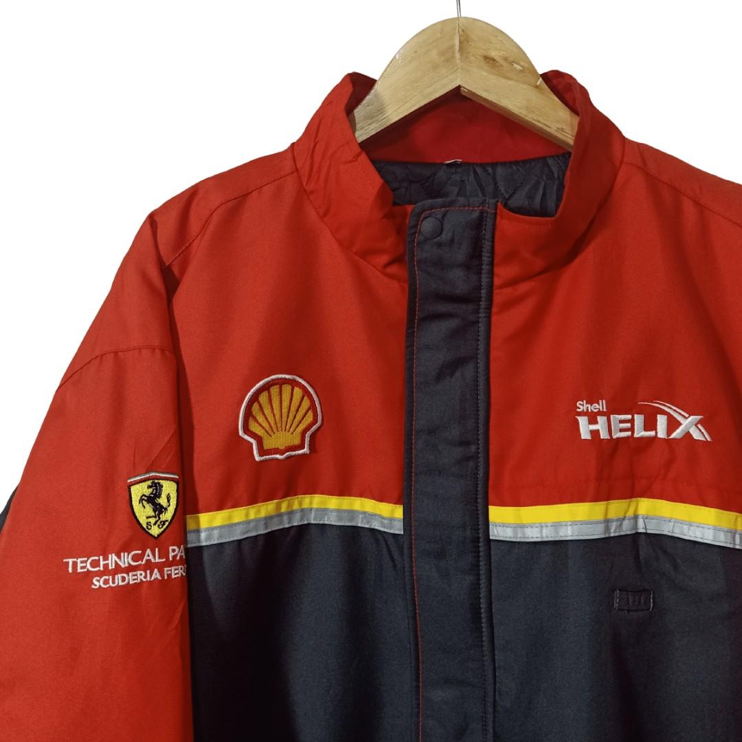 Shell x Ferrari Racing Jacket (Red & Black) - 27 L 26 W, Men's Fashion ...