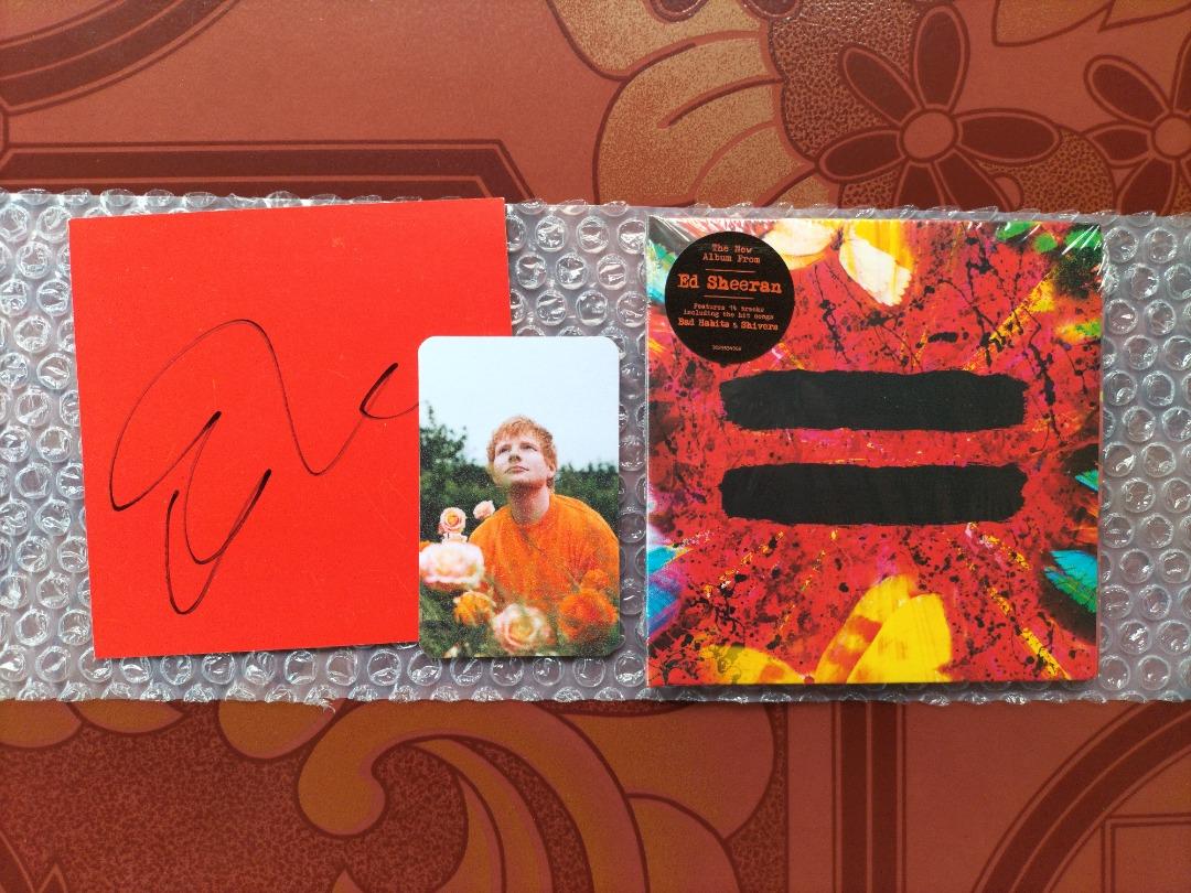 [SIGNED] Ed Sheeran = album + single CDs (Bundle), Hobbies & Toys ...