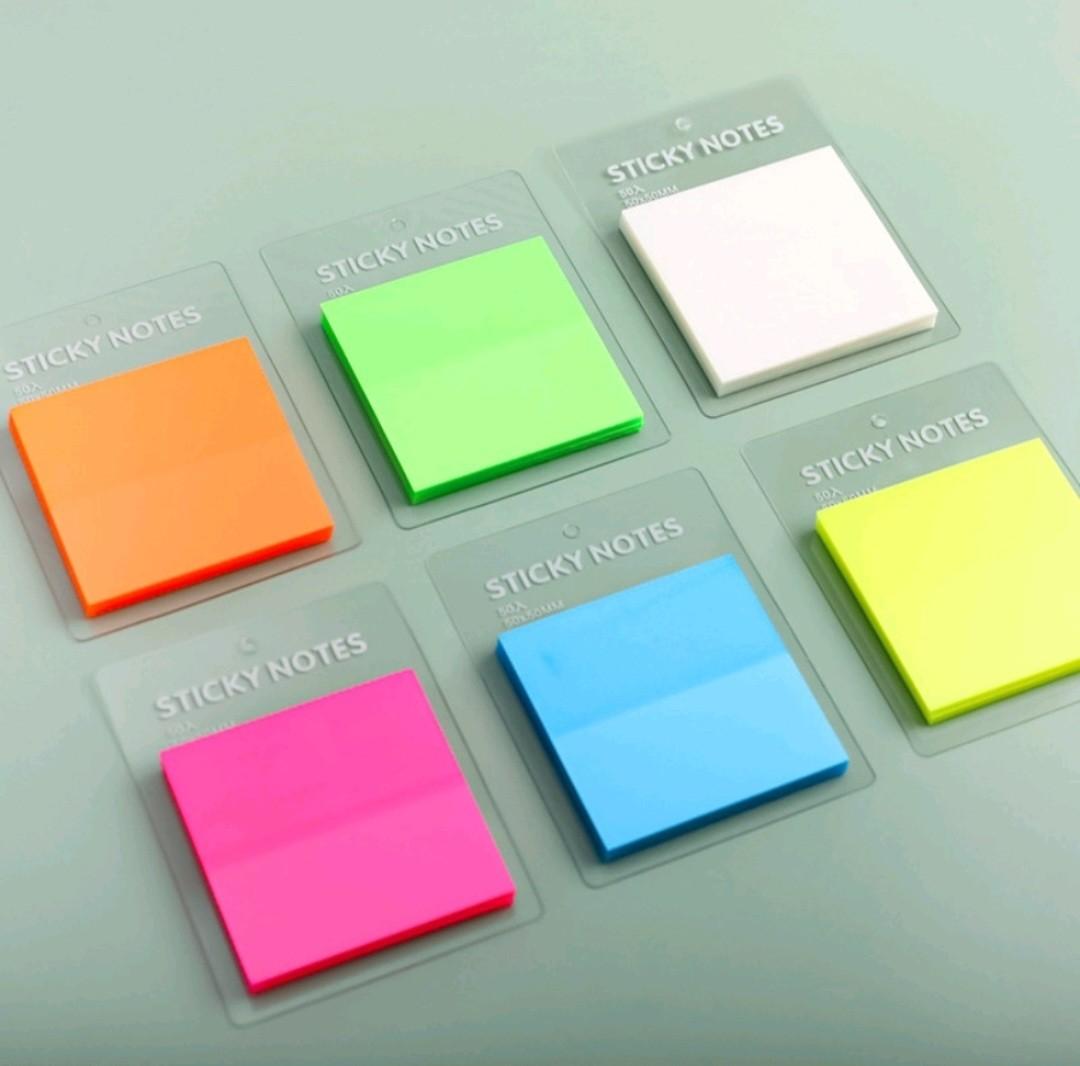 Simple Memo Notes Transparent Office Sticky Notes Learning, Hobbies ...