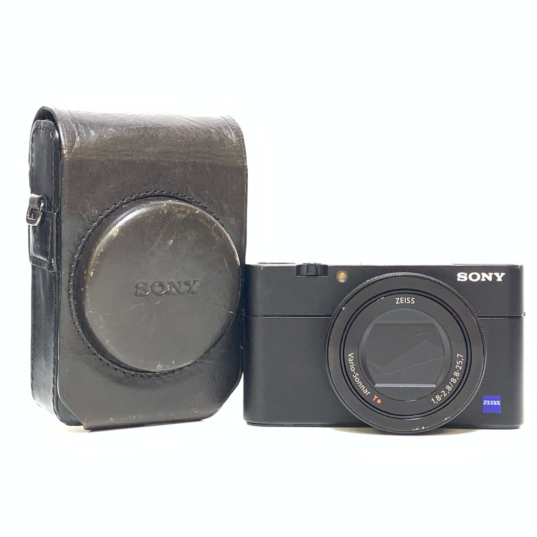 Sony Cyber-shot DSC-RX100 V RX100 Mark 5 Digital Camera + Leather Case ...