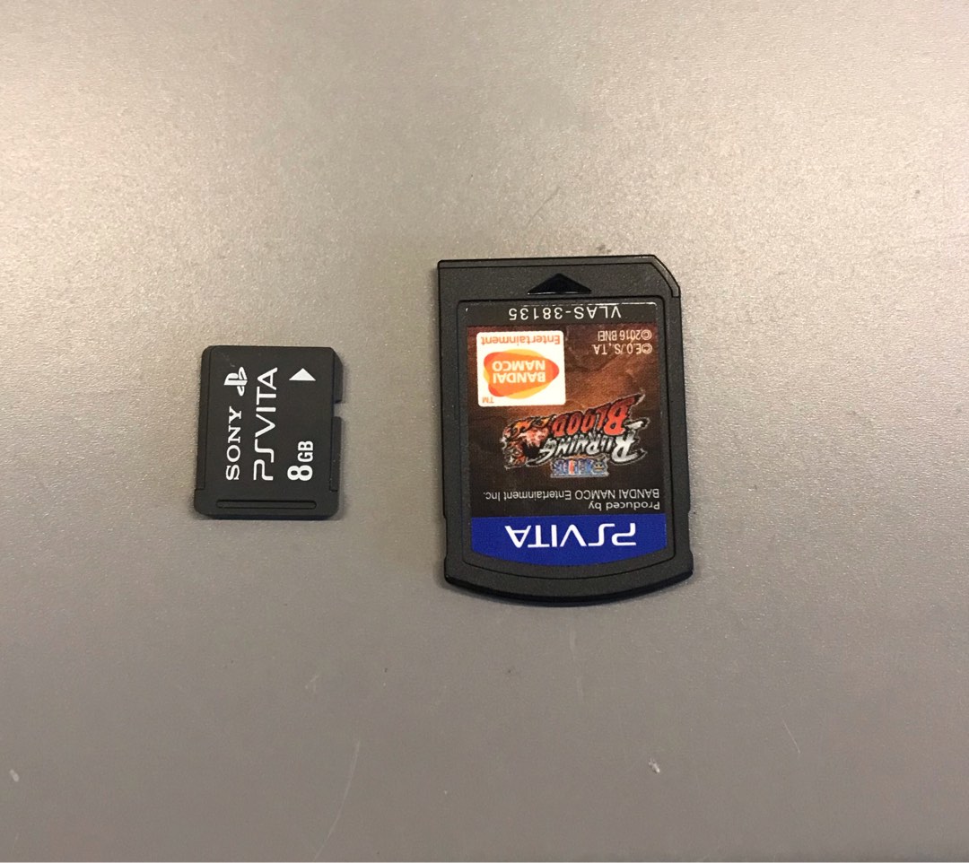 Sony PS VITA 8 gb memory card and game card, Video Gaming, Video Games ...