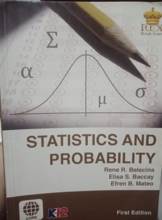 Statistics and Probability SHS K12 by Rex Publishing, Hobbies & Toys ...