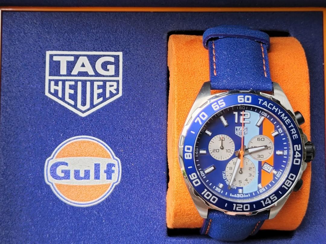 Tag Heuer Gulf Special Edition, Men's Fashion, Watches & Accessories ...