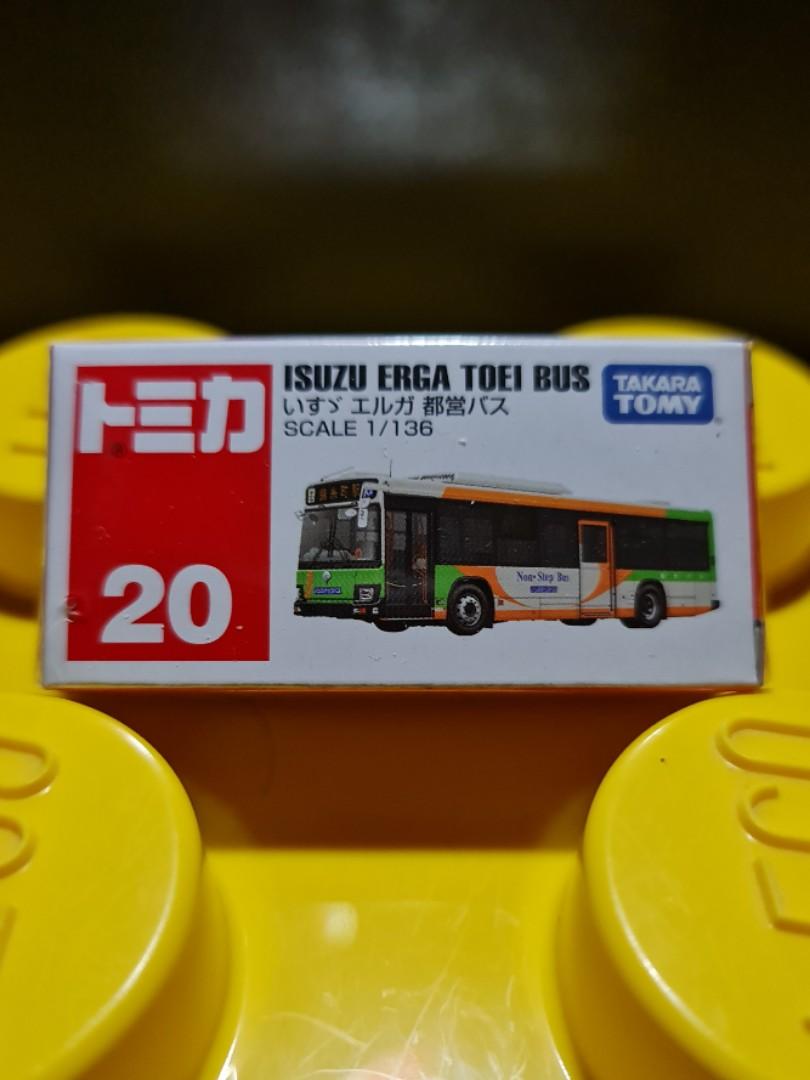 Takara Tomy Tomica Isuzu Erga Toei Bus No.20, Hobbies & Toys, Toys ...