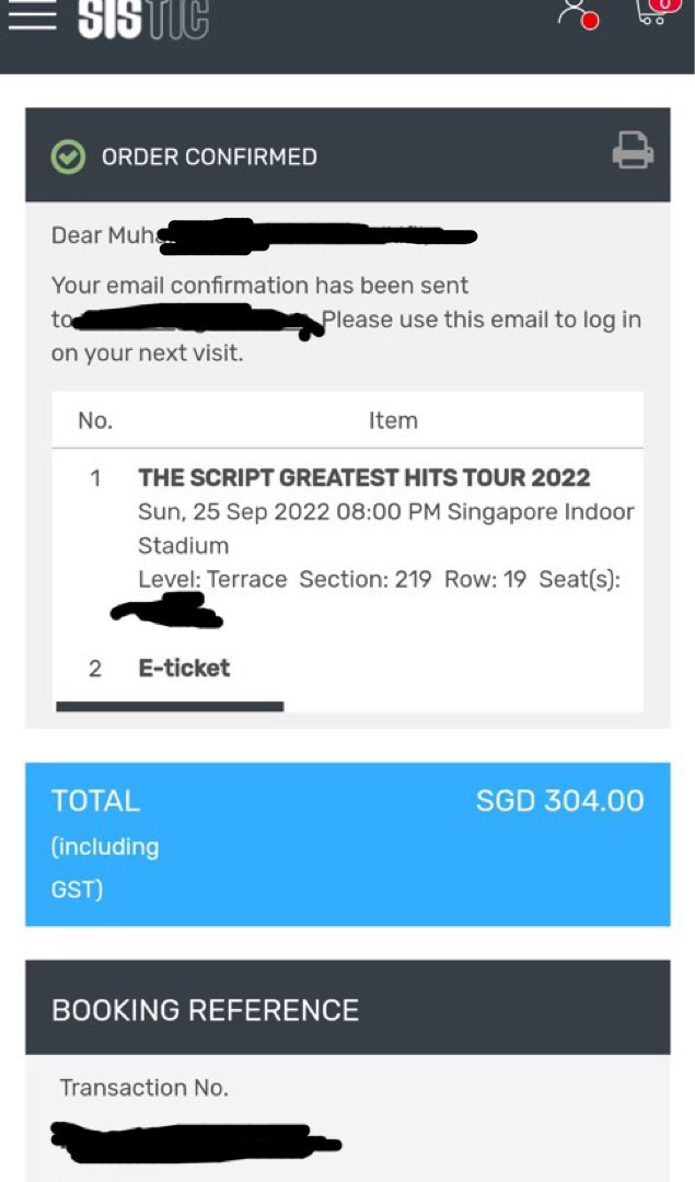 The Script, Tickets & Vouchers, Event Tickets on Carousell