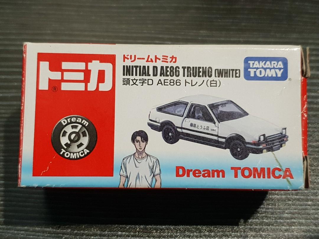 Tomy takara tomica initial d ae86 trueno white toyota takumi fujiwara ...