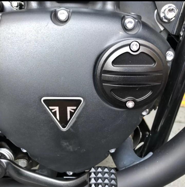 Triumph ACG and clutch cover badge, Motorcycles, Motorcycle Accessories ...