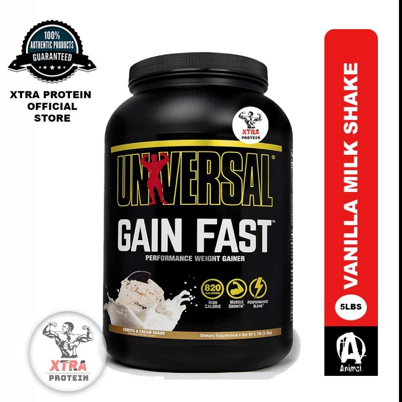Universal Gain Fast Mass Gainer (5lb), Health & Nutrition, Health ...