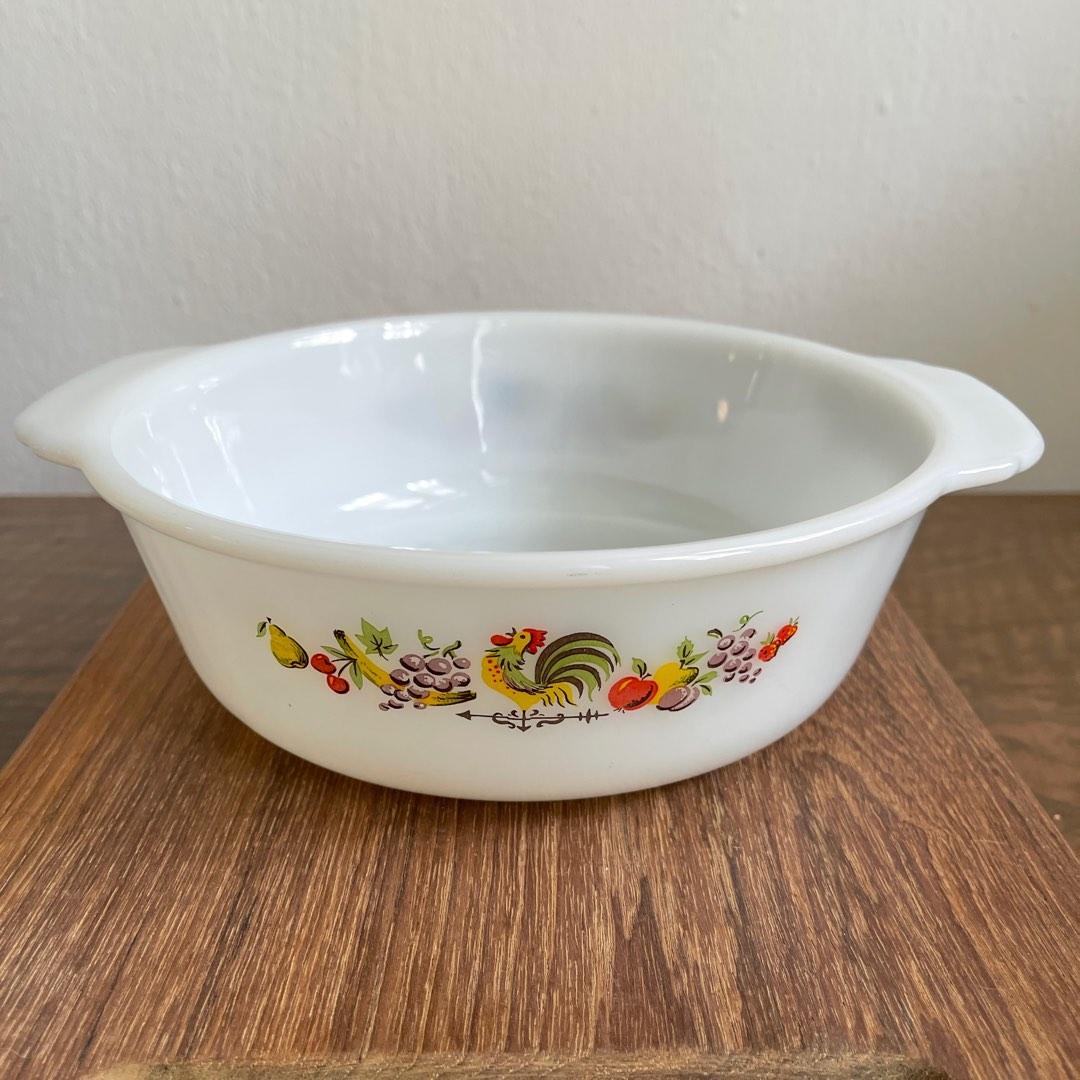 RESERVED - Vintage 1965-1967 rare Fire-king / Anchor Hocking Rooster ...