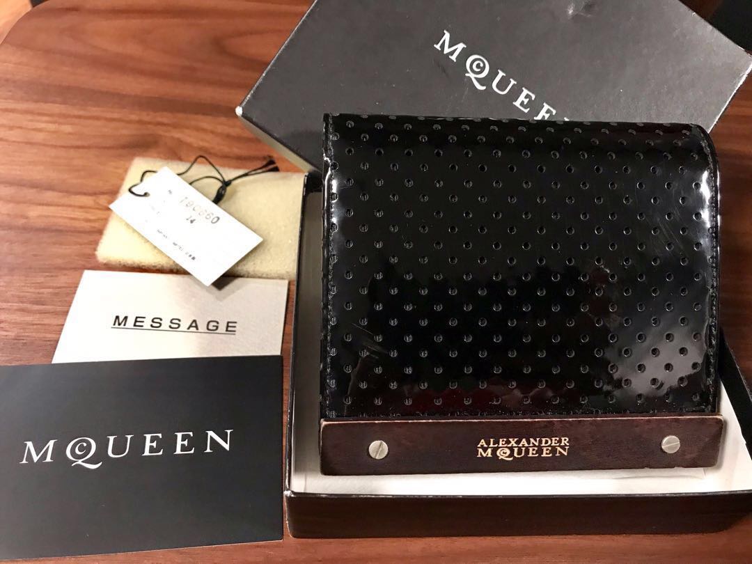 Vintage 原裝正貨 100% Authentic Alexander McQueen wallet 銀包 絕版收藏, 女裝, 手袋及銀包 ...