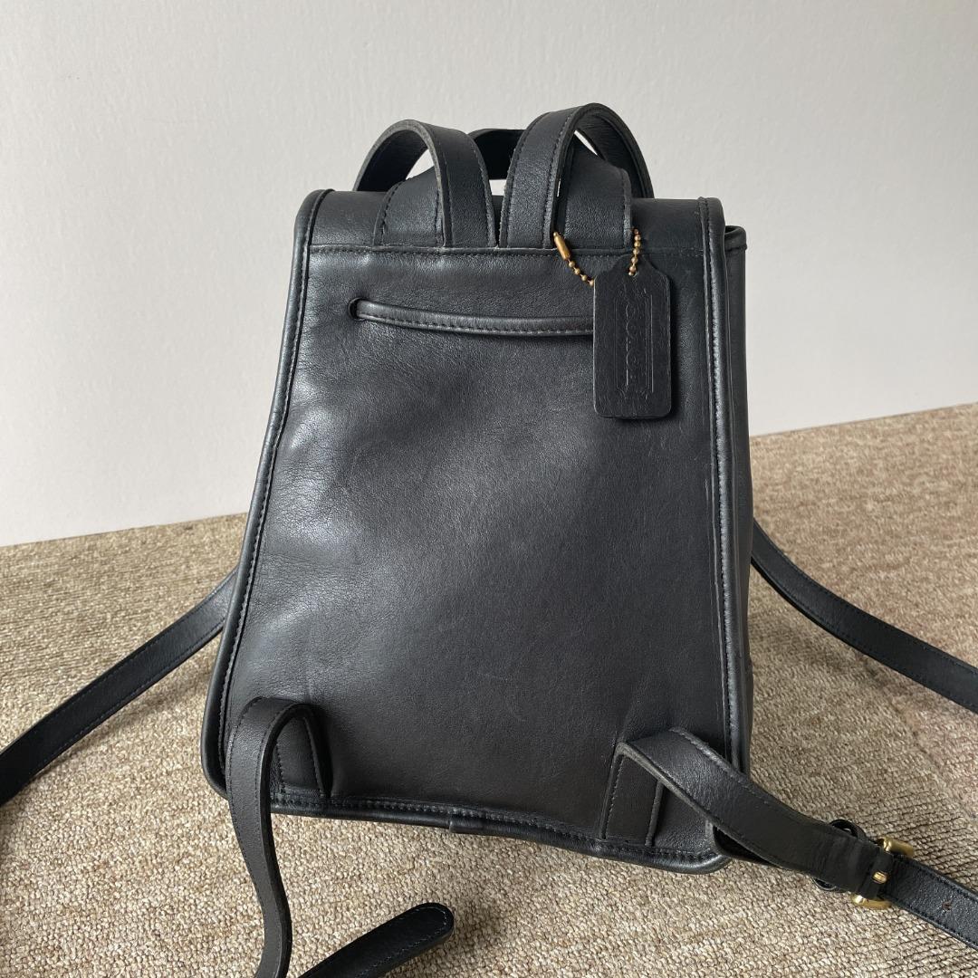 Vintage Coach Black Mini Daypack, Coach 9960, Vintage Coach Backpack ...