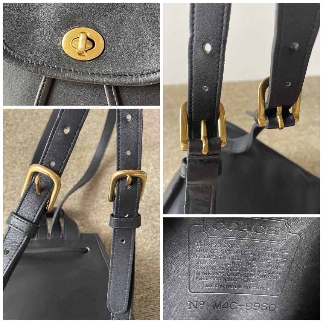 Vintage Coach Black Mini Daypack, Coach 9960, Vintage Coach Backpack ...