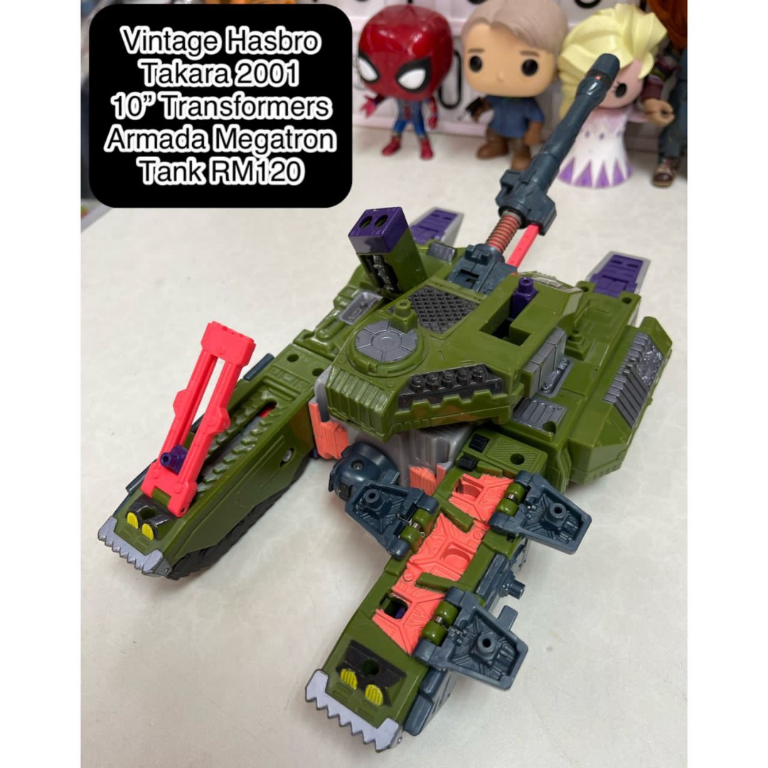 Vintage Hasbro Takara 2001 Transformers Armada Megatron Tank, Hobbies ...