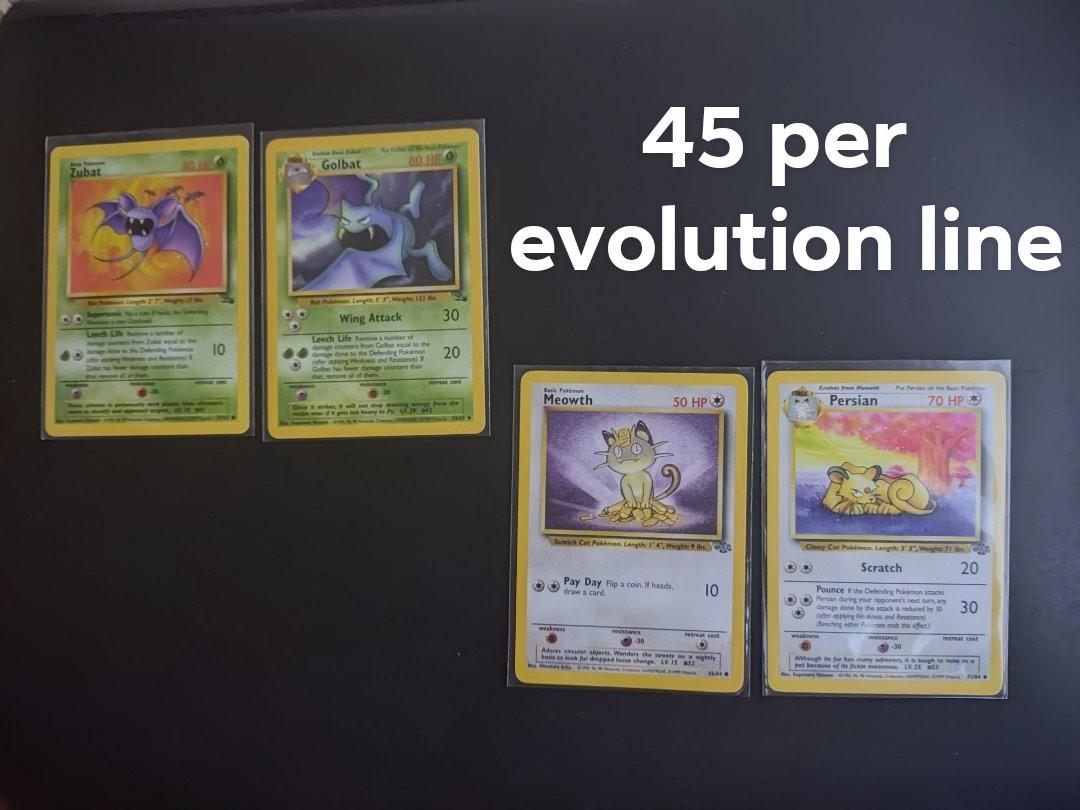 Vintage Pokemon Evolution lines for sale, Hobbies & Toys, Memorabilia ...