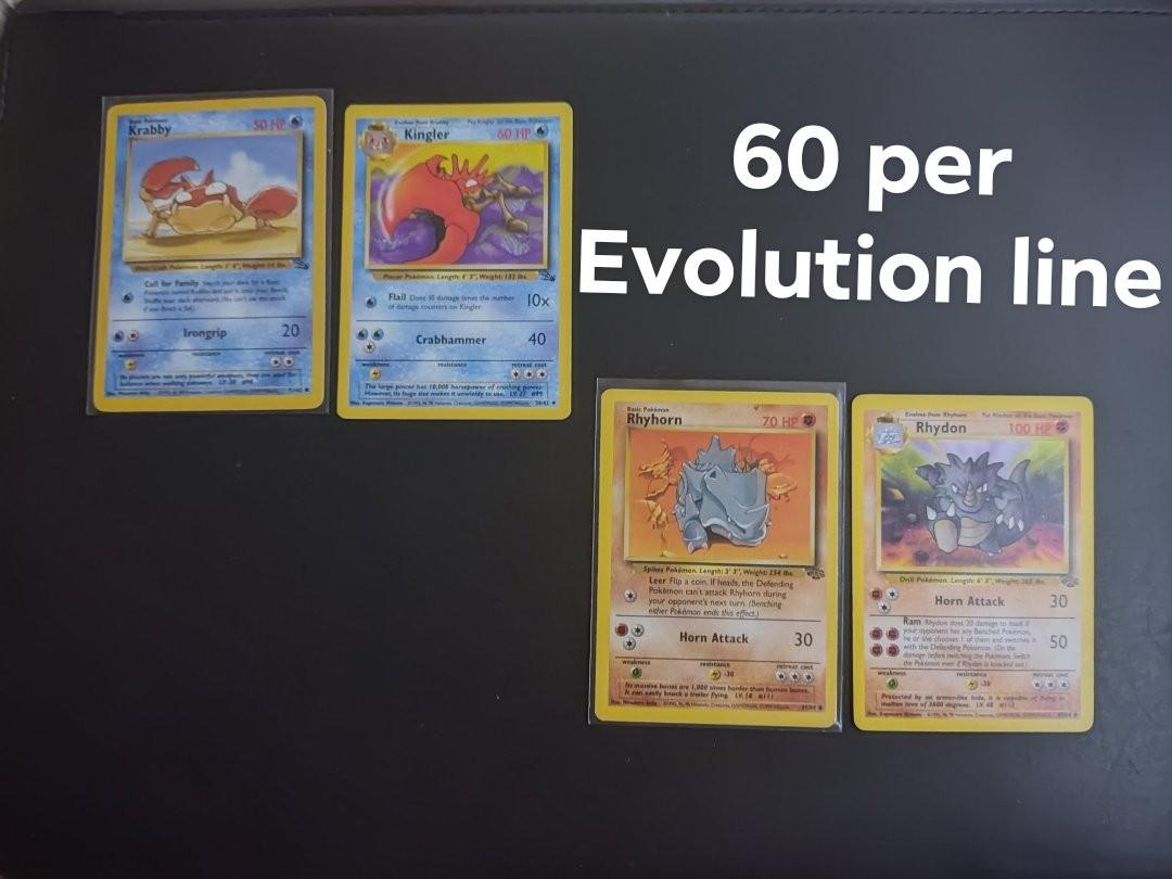 Vintage Pokemon Evolution lines for sale, Hobbies & Toys, Memorabilia ...