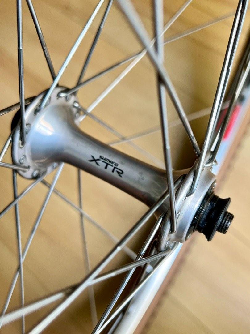 Vintage Retro classic 90s Shimano XTR M900 Wheelset Laced to Araya TM ...