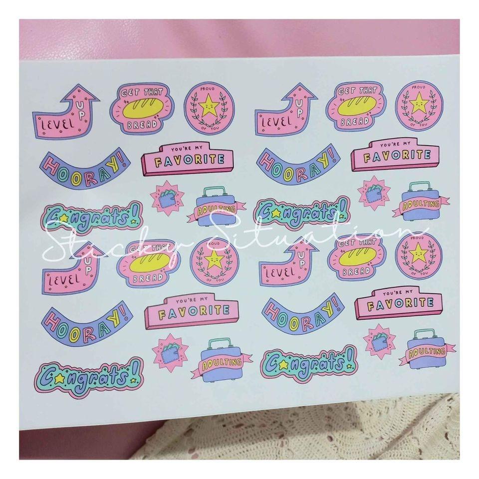 Waterproof sticker pack A4 size, Hobbies & Toys, Stationary & Craft ...