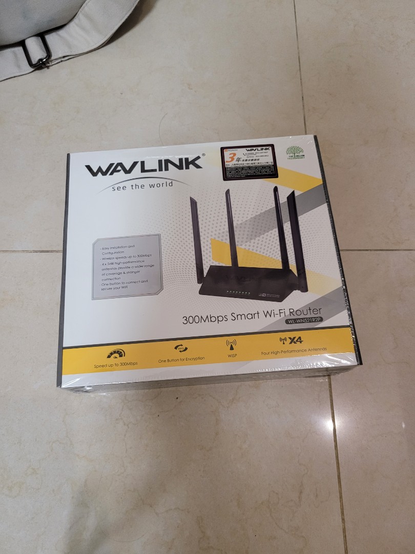 Wavlink router, 電腦＆科技, 電腦周邊及配件, Wifi及上網相關產品 - Carousell