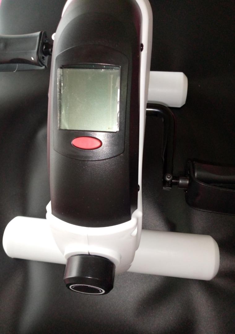 WELLNESS PLUS Mini Bike Trainer Portable Exercise Bike White ...