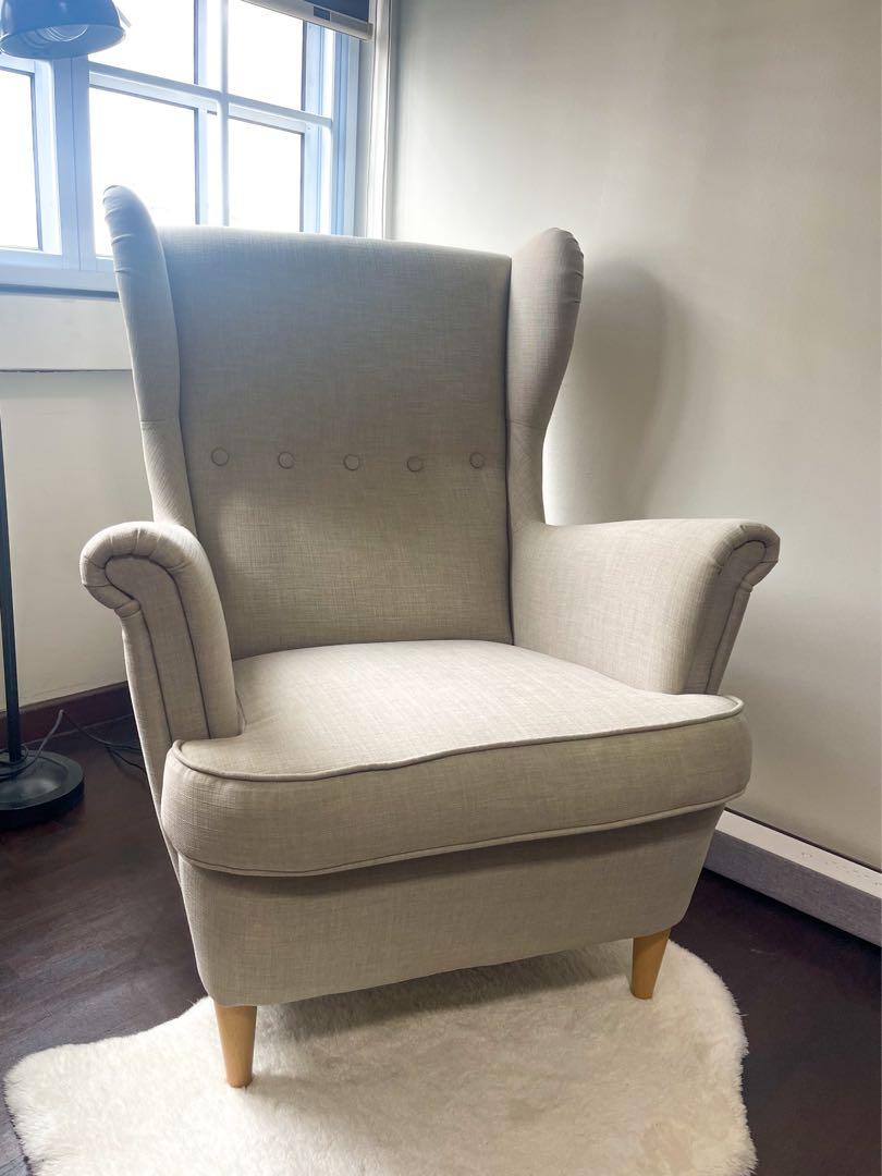 Wing chair - Strandmon, Furniture & Home Living, Furniture, Chairs on ...