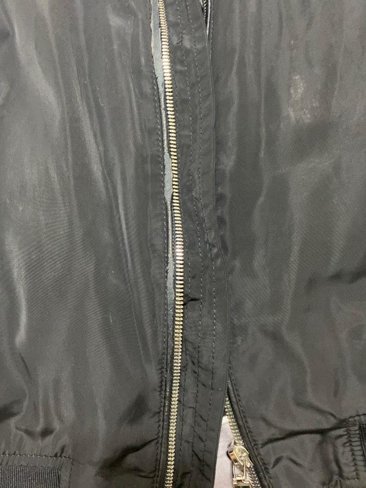 Zara Men Bomber Baseball Puffer Jacket Black, Men's Fashion, Coats ...