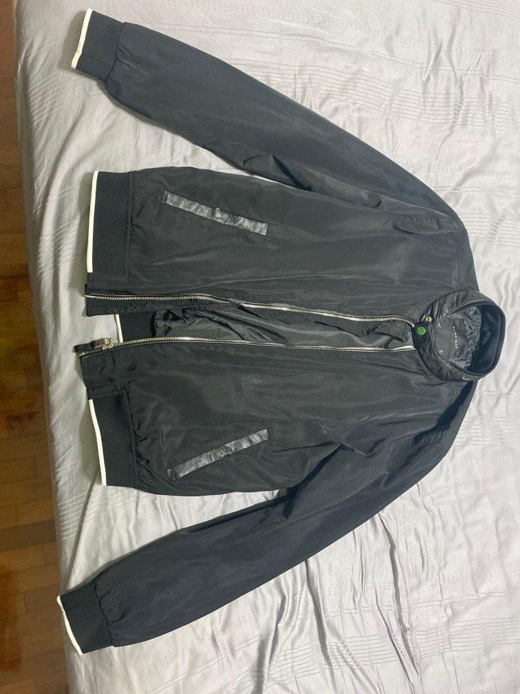 Zara Men Bomber Baseball Puffer Jacket Black, Men's Fashion, Coats ...