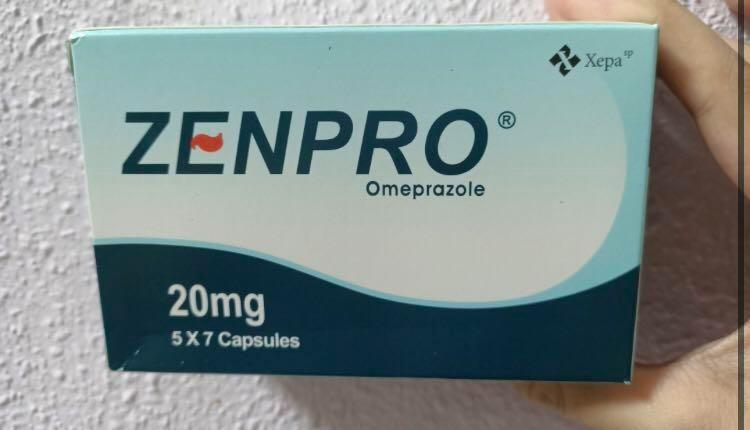 ZENPRO Omeprazole 20mg, 5x7 capsules per Box. 2 Boxes + FREE 40 ...