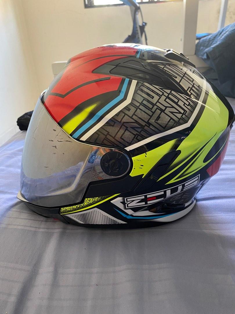 Zeus Helmet open face / full face, Motorbikes on Carousell
