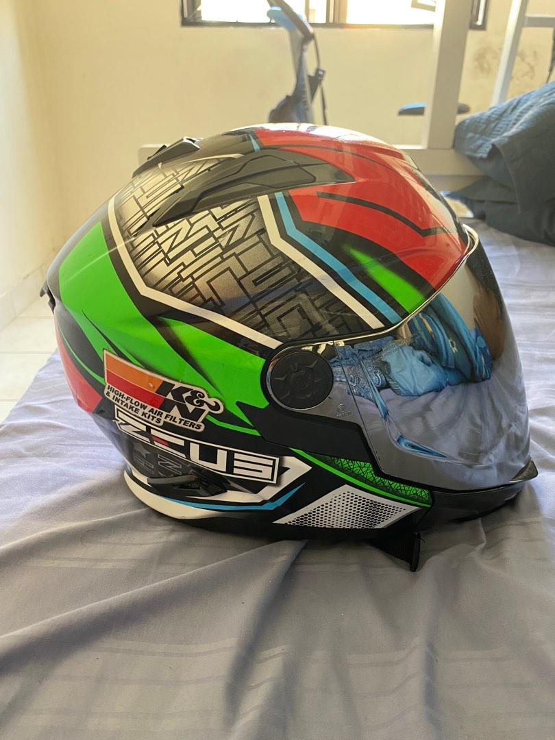 Zeus Helmet open face / full face, Motorbikes on Carousell