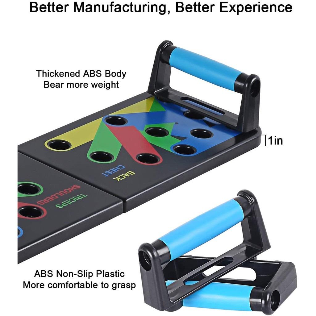 12 in 1 Push Up Board Color-Coded Wide Push Up Board System, Sports ...