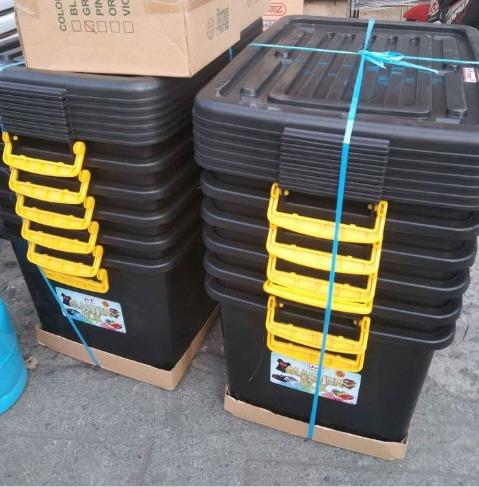 143L storage big huge box black, Furniture & Home Living, Home ...