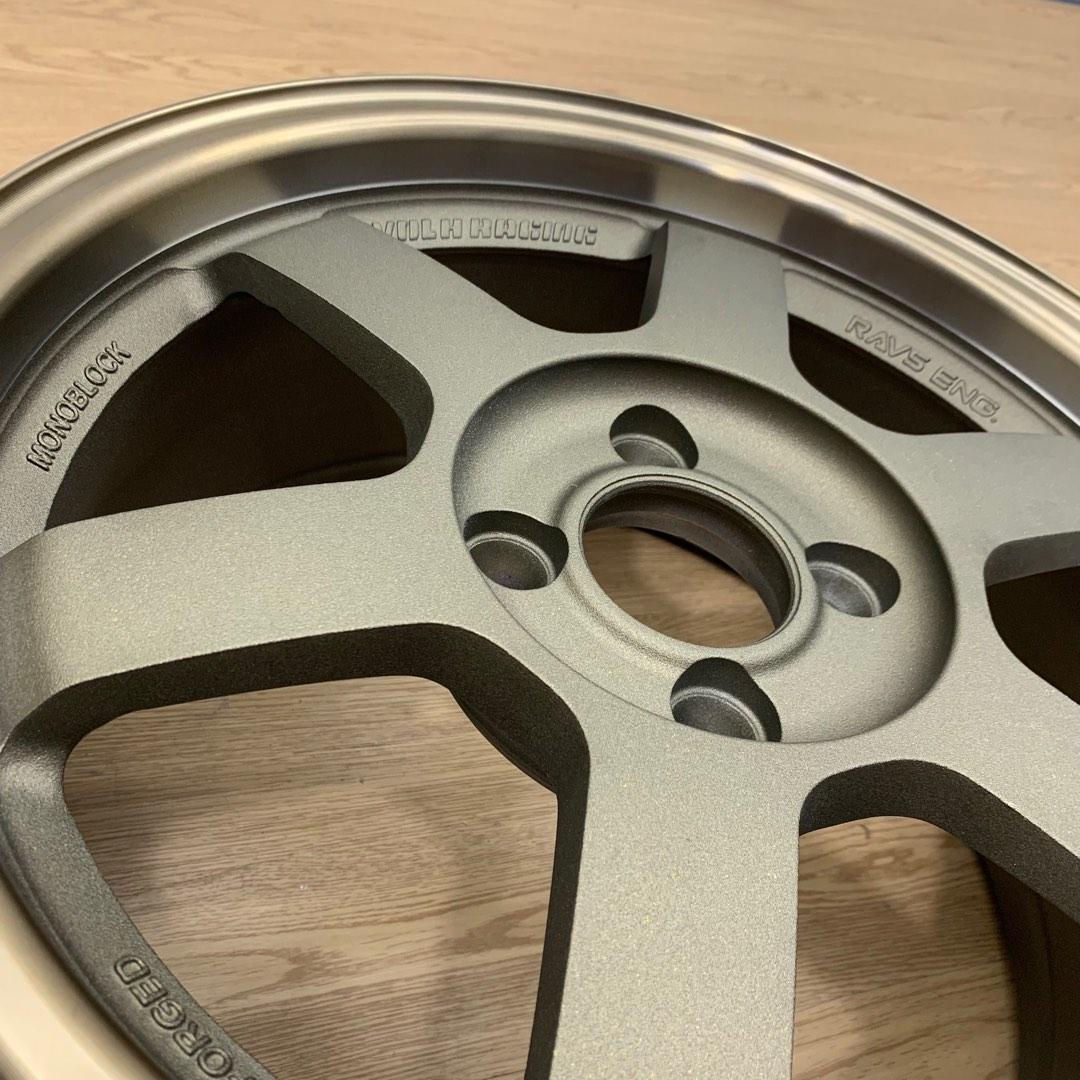 15” TE37 Design Sport Rims, Car Accessories, Tyres & Rims on Carousell