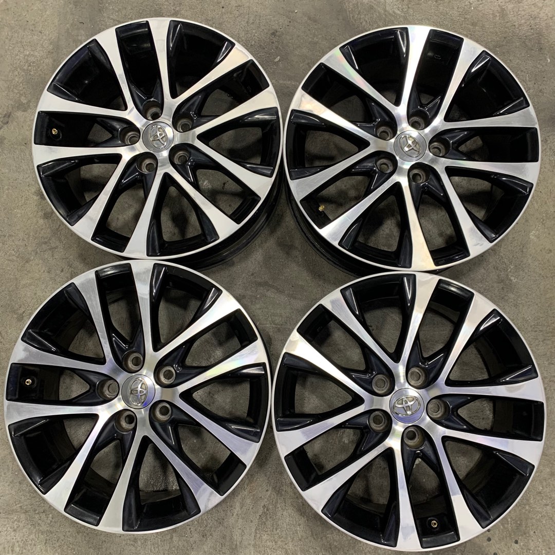18” Original Toyota Sport Rims, Car Accessories, Tyres & Rims on Carousell